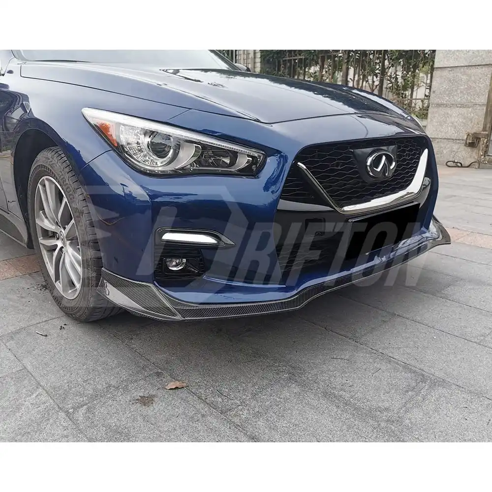 Var Style Carbon Fiber Front Lip for INFINITI Q50 400R