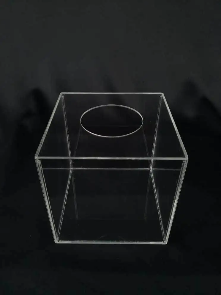 Acrylic Lucky Draw Box - Customizable and Rotating Design