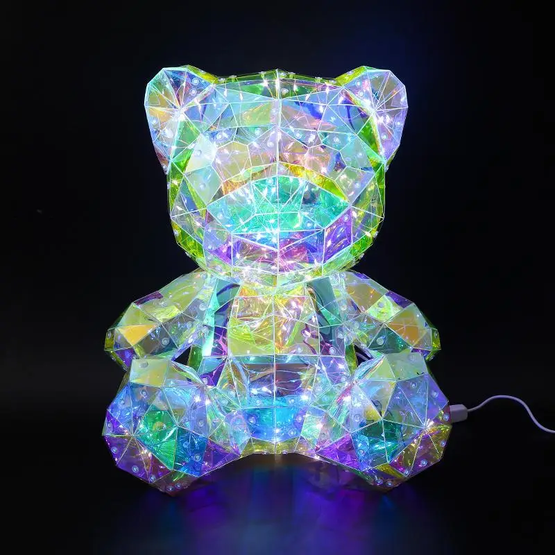 Factory Commercial Birthday Led Bear 3d Hologram Night Light Led Bear ...
