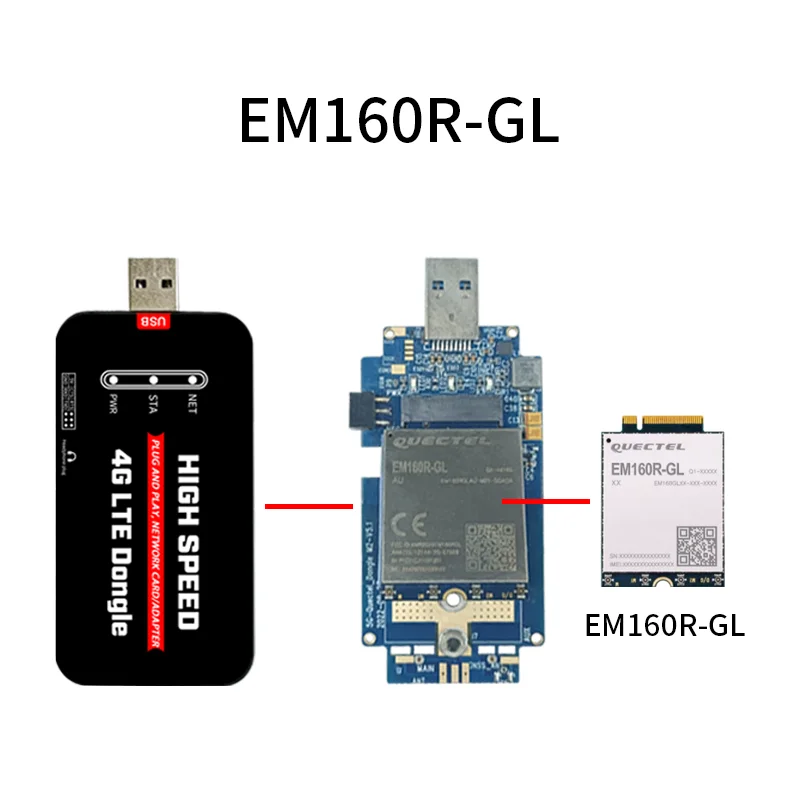 4g Cat 16 1gbps Dongle 4g Lte Usb Wireless Em160r-gl Router Portable 4g ...