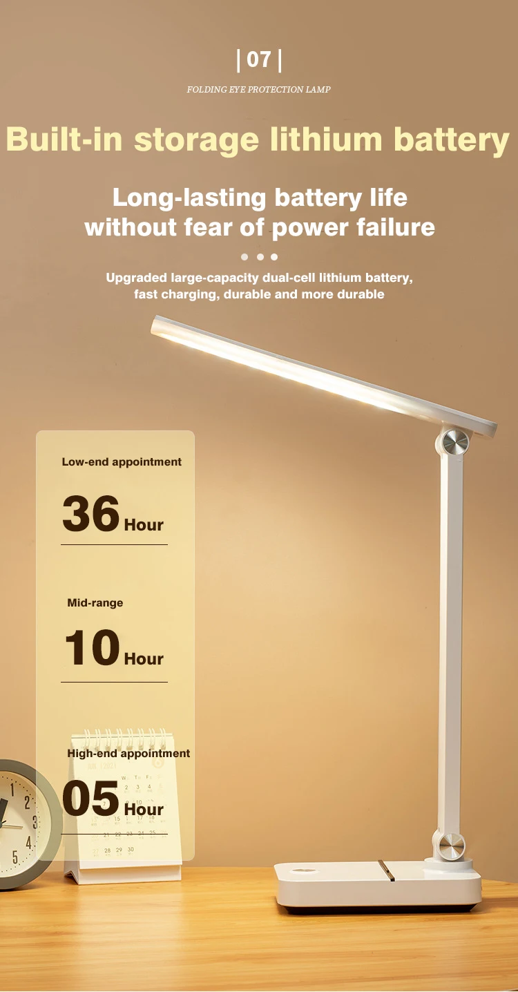 Hot Selling Foldable Lamp Study Desk Lamp 3 Color Temperature ...