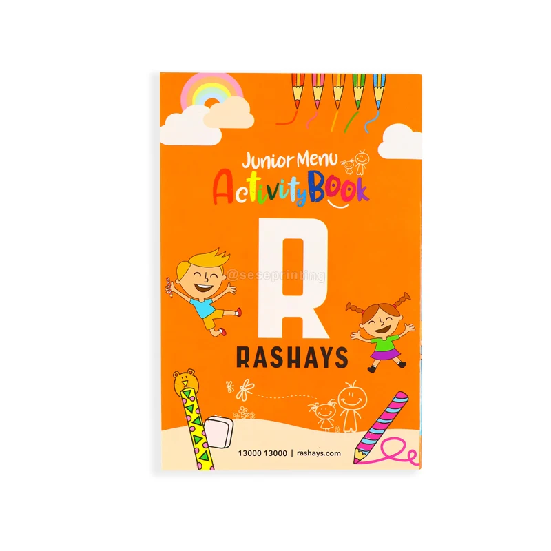 Customized Staple Bound Children’s Drawing Activity Sticker Books
