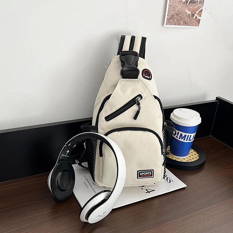 Simple Unisex Multi-function Portable Sling Bag Young Teens Knapsacks ...