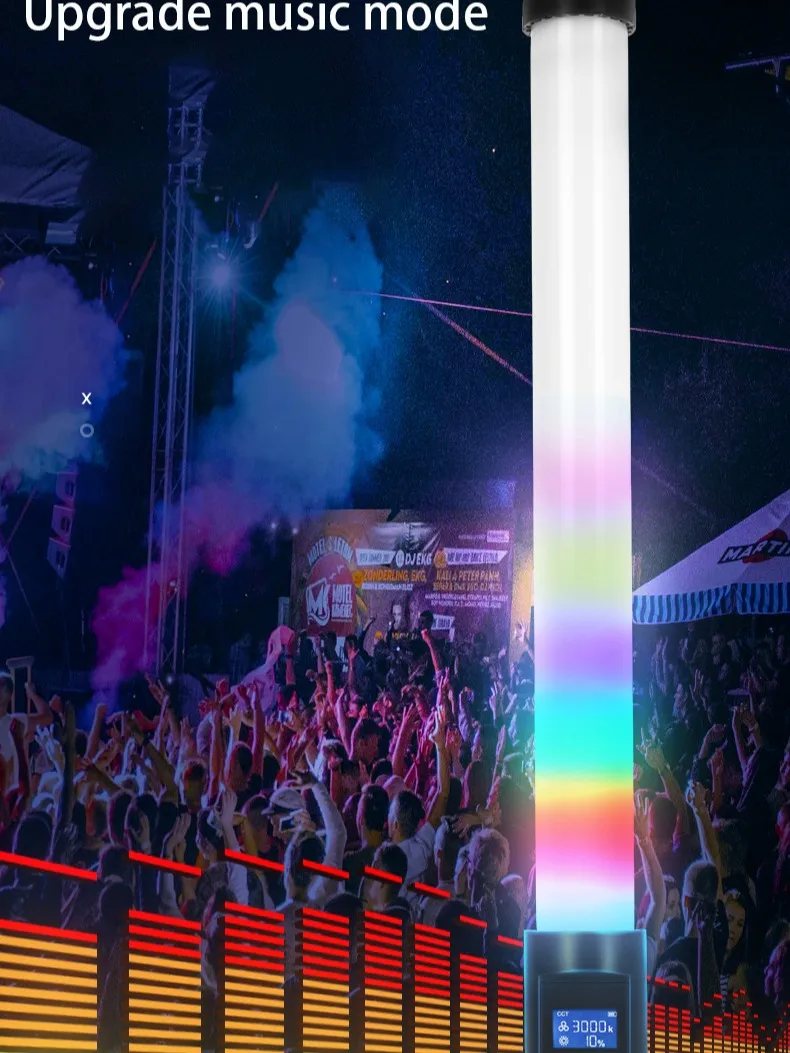 4600mah Rgb Light Wand Handheld Stick Light With Barndoor Colorful Fill ...