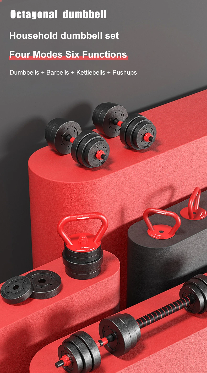 20kg Cement Weight Lifting Dumbbel Detachable Changeable Dumbbell 40 Kg Adjustable Pair Golden ...