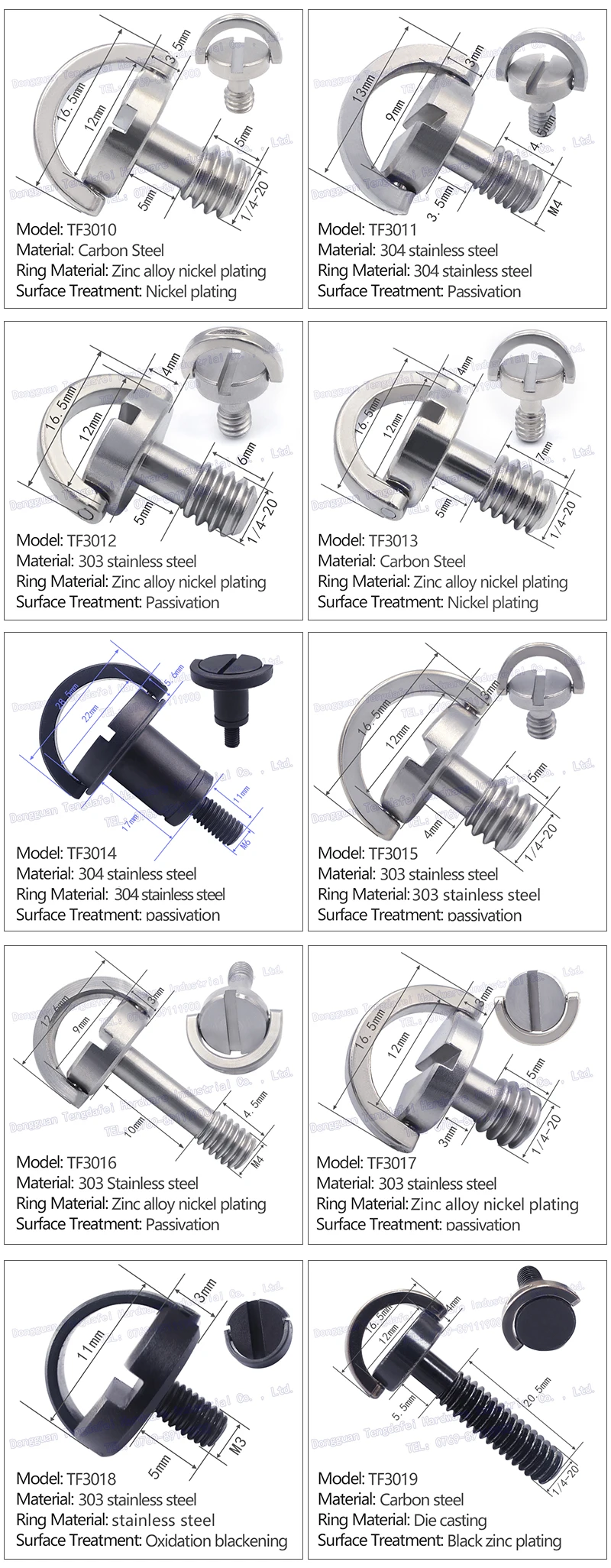 Customized High Precision Mini Captive Hidden Screw Camera