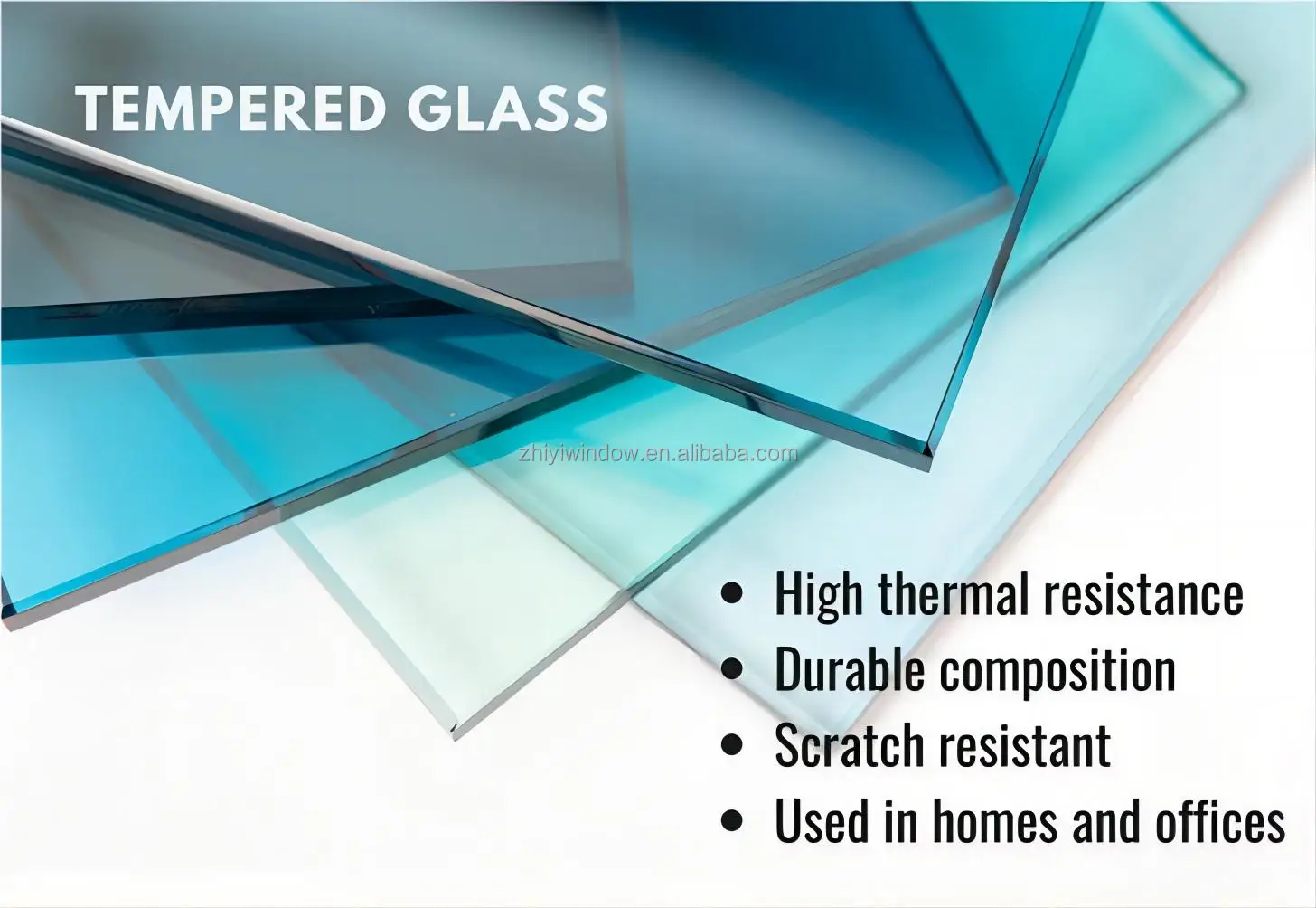 Modern PVC Double Glass Windows with Fiberglass Screen Netting
