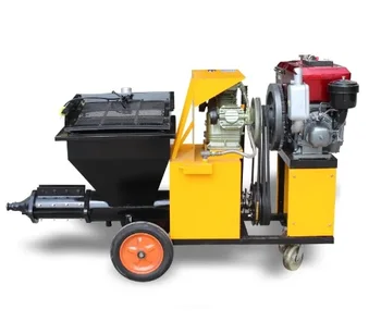 Diesel Wall Cement Plastering Machine Rendering And Smoothing Mortar ...