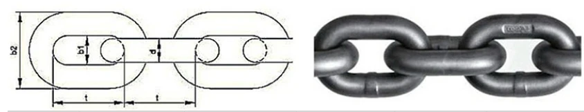 High Tensile G80 Black Heavy Duty Welded Alloy Steel G100 Black Lifting ...