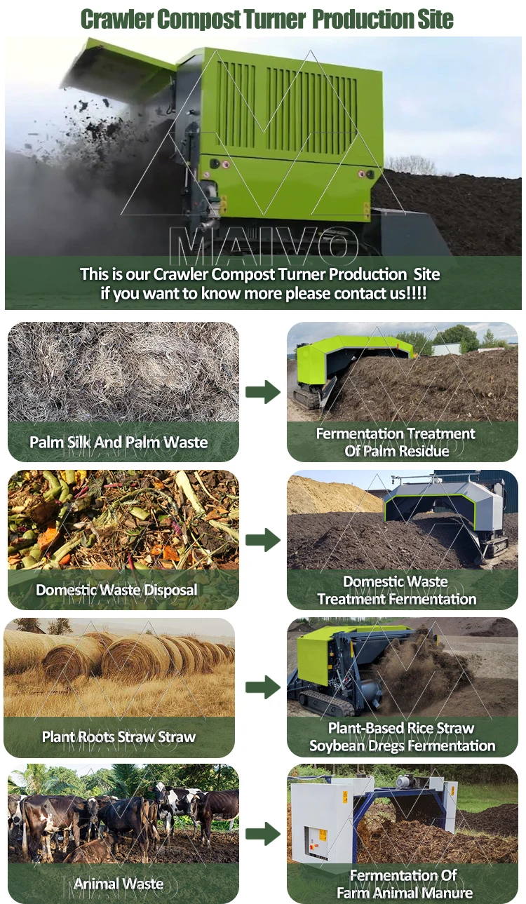 Mushrooms Composteadora Self-Driving Compost Turner Compost Pellets ...