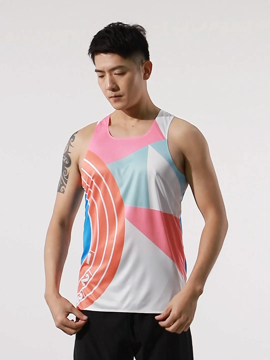 High Quality Seamless Laser Cut Quick Dry Racer Back Marathon Vest ...