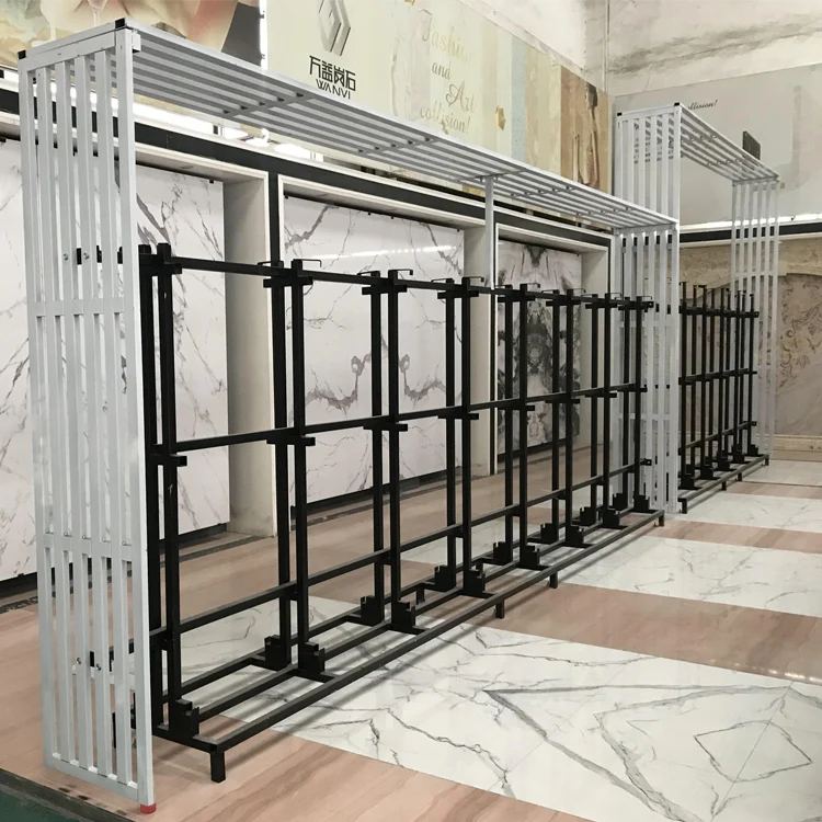 High Quality Durable Using Various Slab Display Rack With Casters For ...