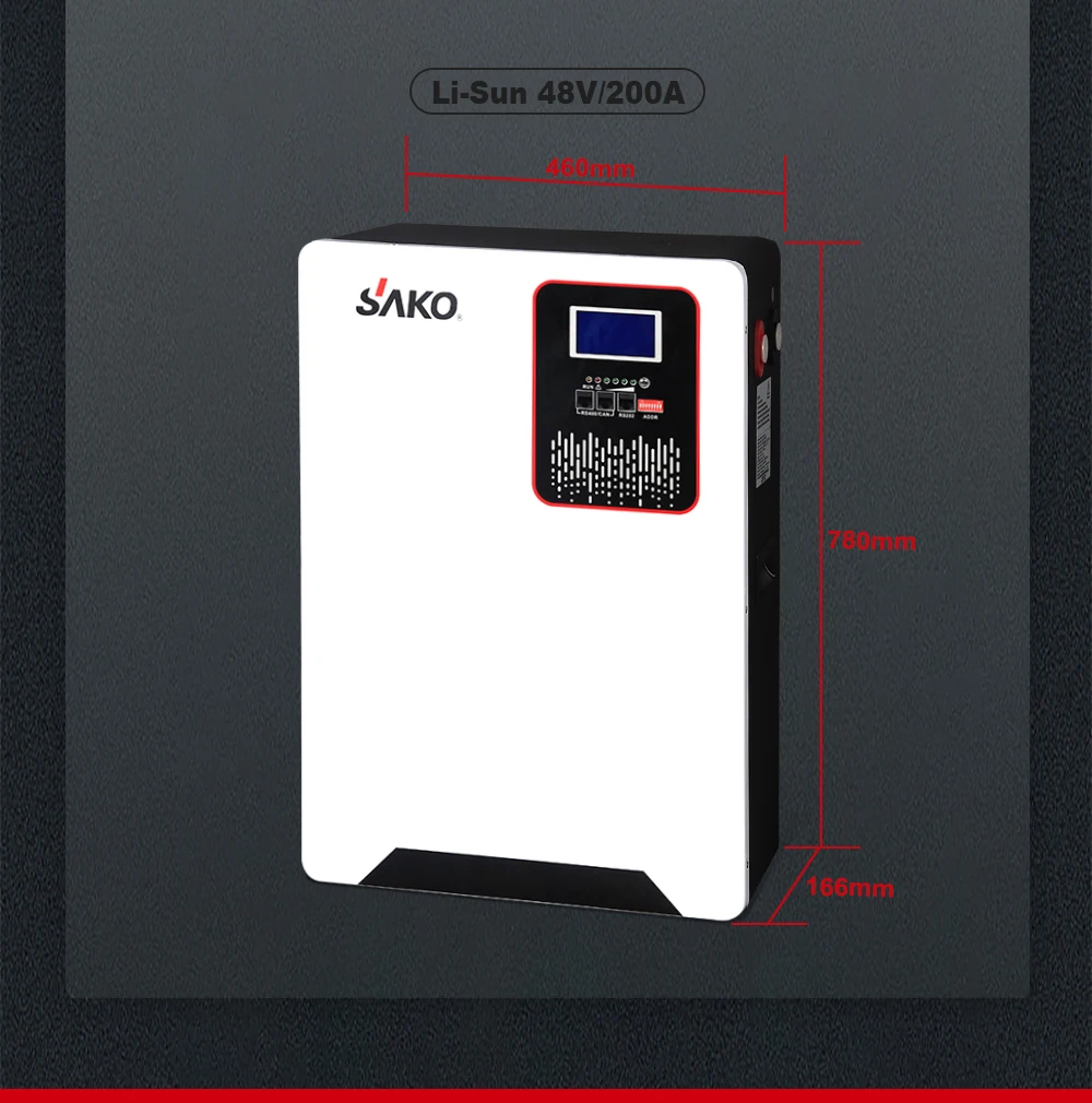 Sako Power Supply 51.2v 100ah 25.6v 48v 200ah Bms Lithium Battery ...