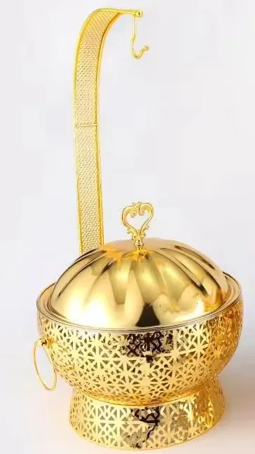 Gold Chafing Dish Buffet Set 8 Quart Stainless Steel Chafer Buffet ...