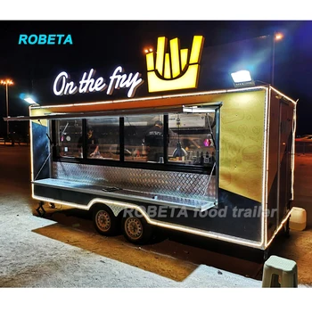 Fried Chicken Streed Cart Frying Food Truck Deep Fryer Food Trailer ...