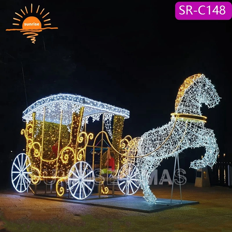 Outdoor Waterproof LED Christmas Train - Luxury Lights