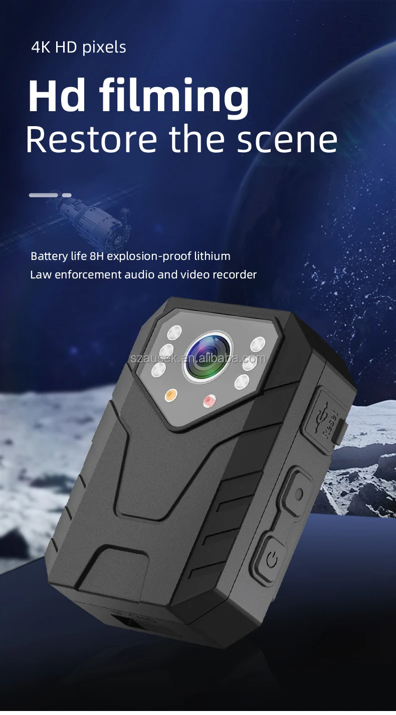 High Quality Bodycam - 1080P Body-Worn Cameras with Audio