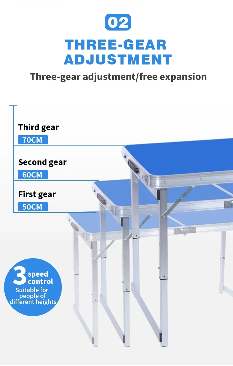 Fold up White Rectangular 6FT Folding Table - Durable & Versatile