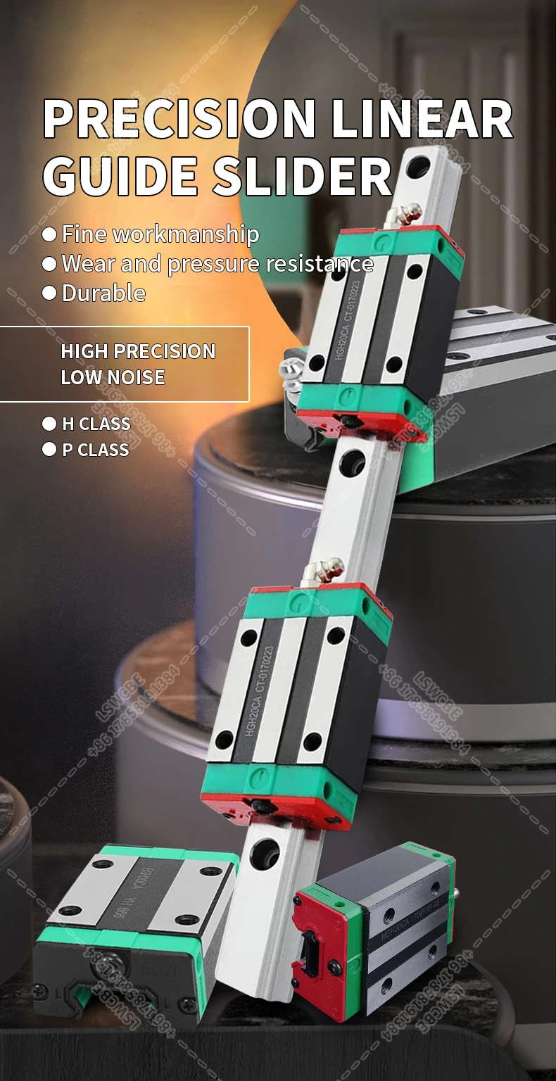 EGH15CA Electric Aluminum Slide Rails - Precision Linear Guides