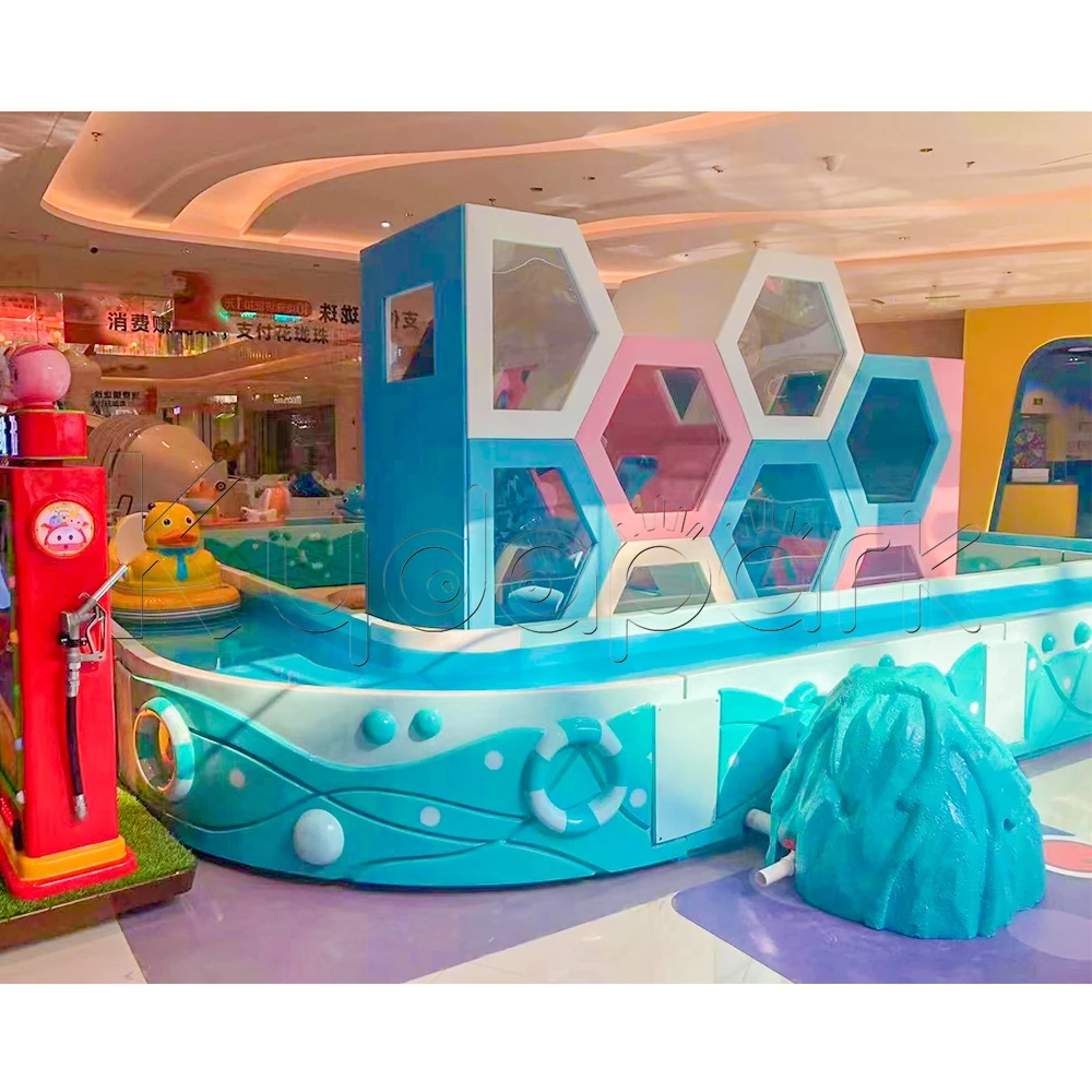 Outdoor Indoor Fiberglass Waterway Carousel Floating Boat