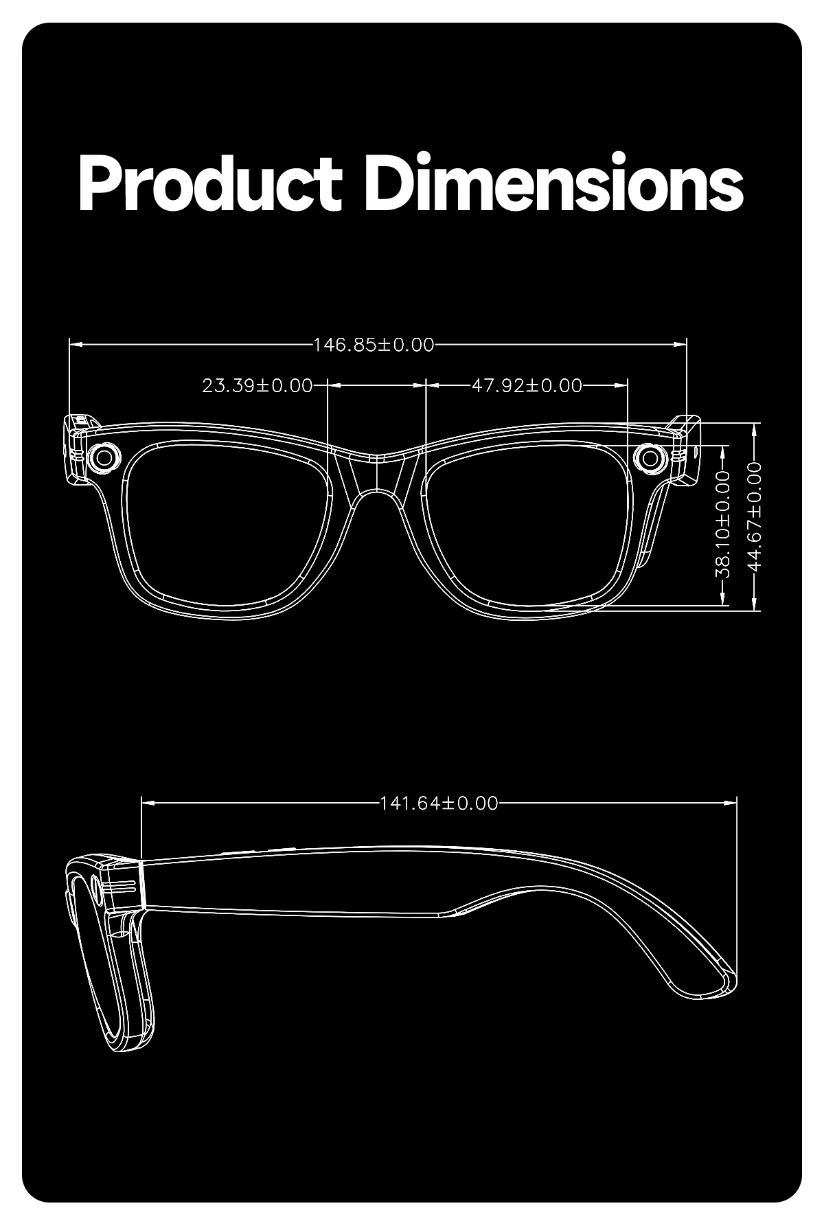 2025 New AI Smart Glasses With Anti-Shake 800W Pixel Camera for ...