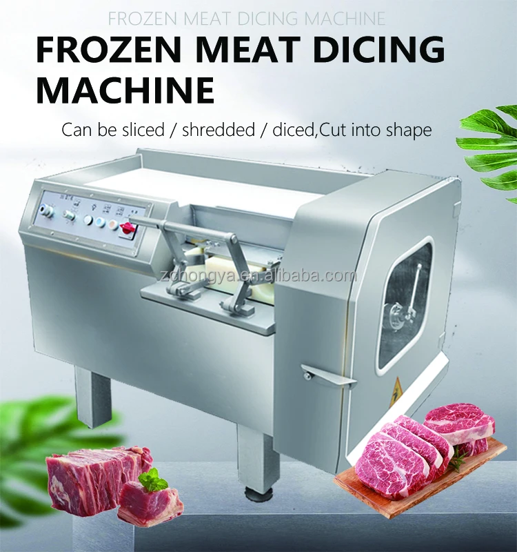 Fresh Chicken Breast Cube Dicer Machine Frozen Meat Bone Cube Cutting ...