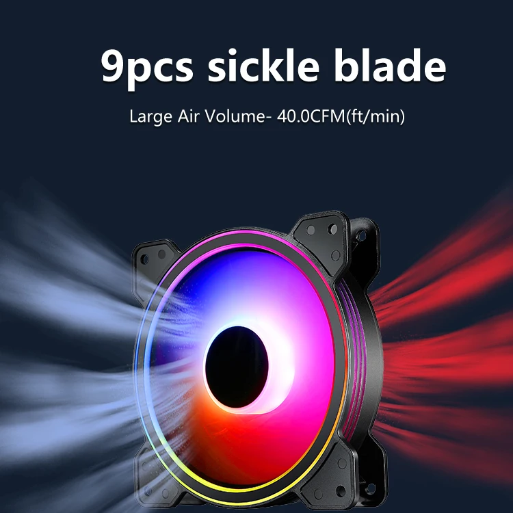 New Launched 5v Addressable Rgb Fan Storm Argb Fan Dazzling Lighting ...