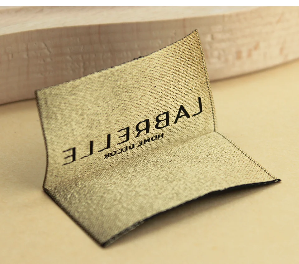 Manufacture Customized 3d Logo Neck Woven Label Twill Grain Clothing ...