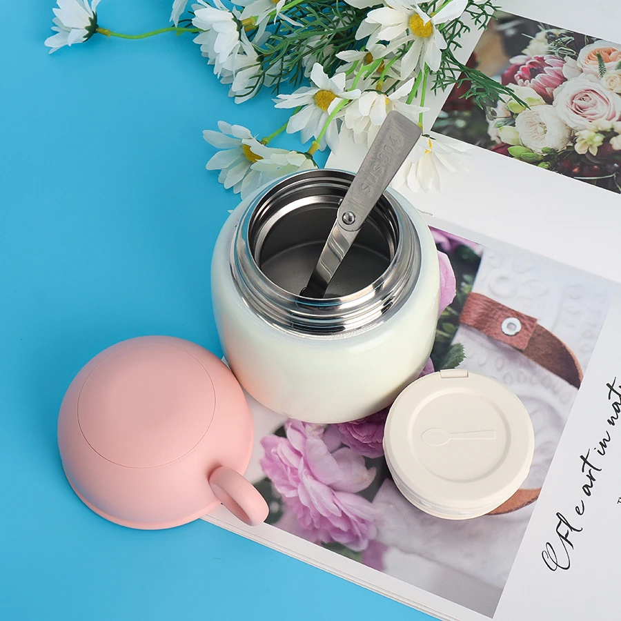 JSMART Braised Beaker Stewed Food Beaker Insulated 500ml Box Casserole ...