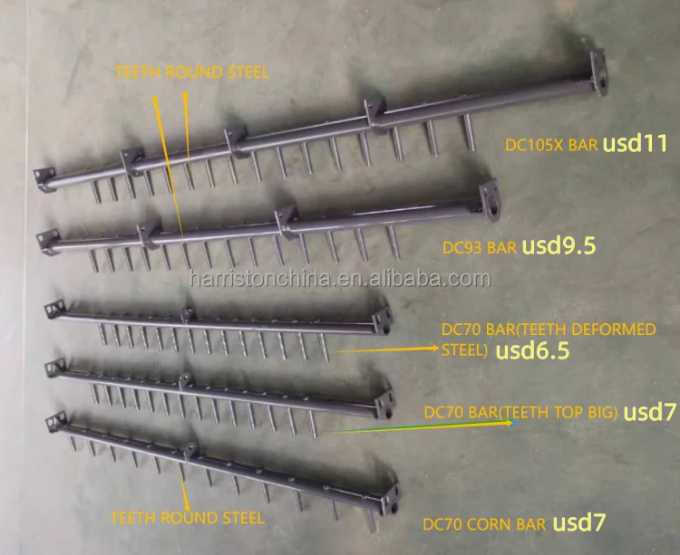 Spare Parts bar for DC105X DC93 DC70 Teeth Round Steel Discounts From ...