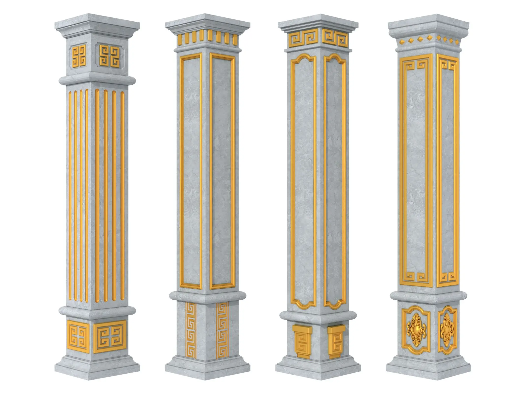 Roman Pillars Column Molds - Durable and Artistic Veneer
