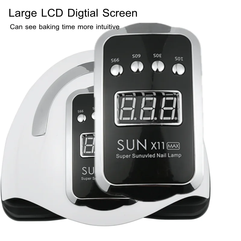2022 New Arrival Sun X11 Max Uv Nail Lamp Gel Polish Kit 66pcs Leds 280w High Power Fast Drying ...