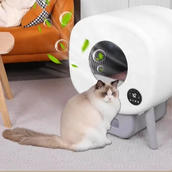 Hot New Cat Toilet House Automatic Cat Litter Toilet Odor Free Cat ...