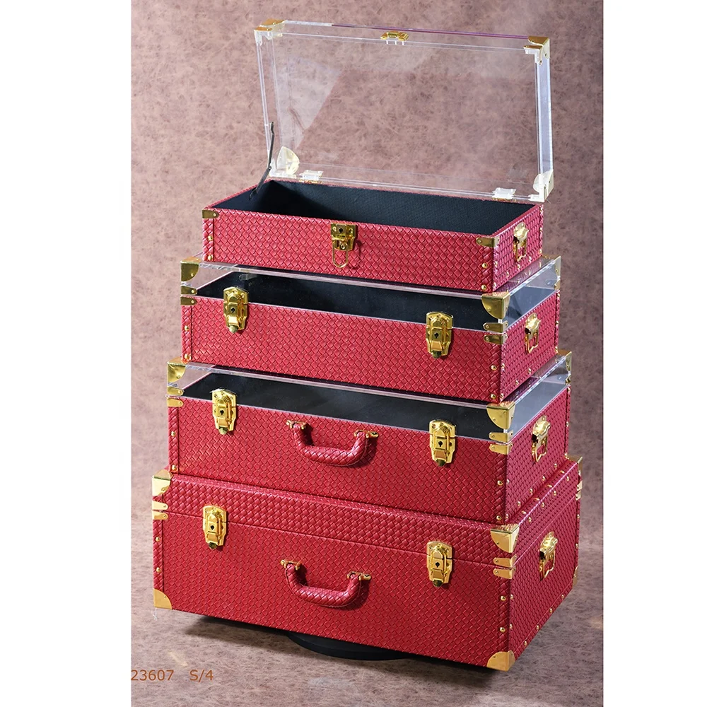 Luxury Leather and Acrylic Box - Perfect for Display Storage