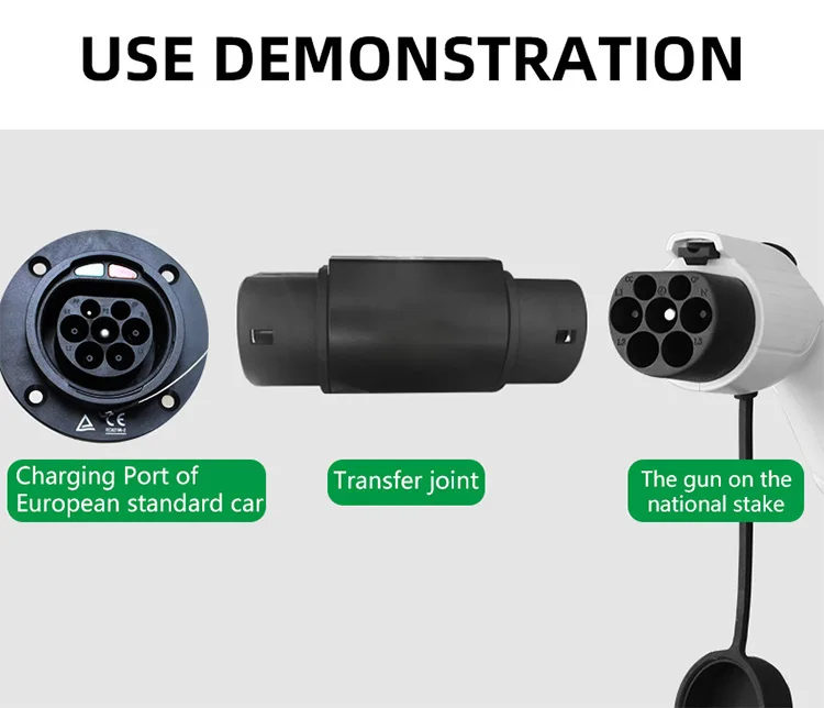 Connector Plug 32a Sae J1772 Adapter To Type 2 Electric Vehicles ...