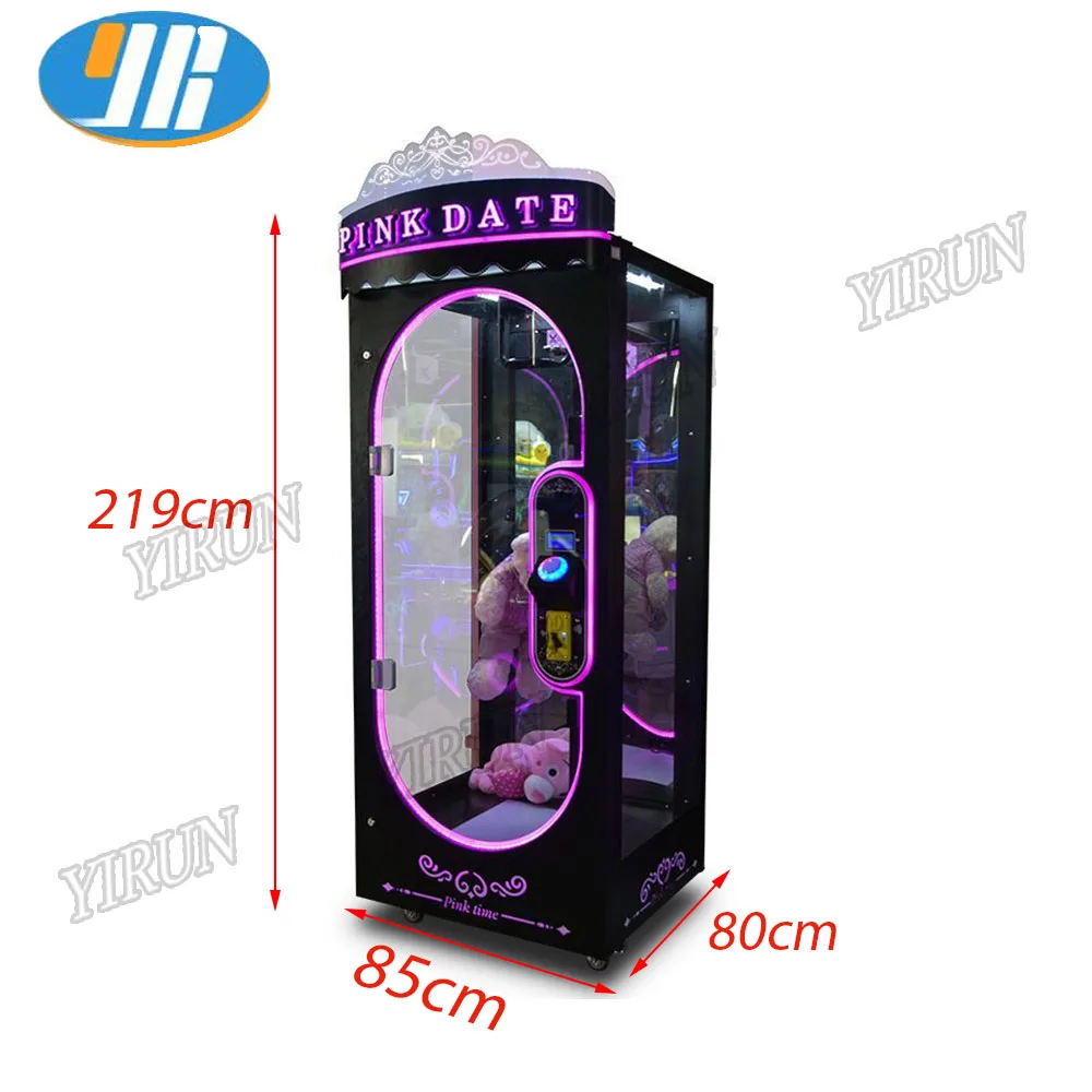 Yirun Pink Date Arcade Claw Machine Prize Cutting Gift Game Machine For ...