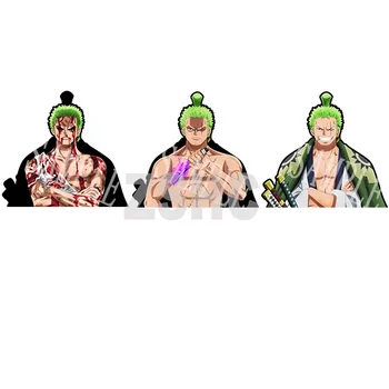 One Pieced Roronoa Zoro Anime Motion Car Sticker Waterproof Car Decal ...