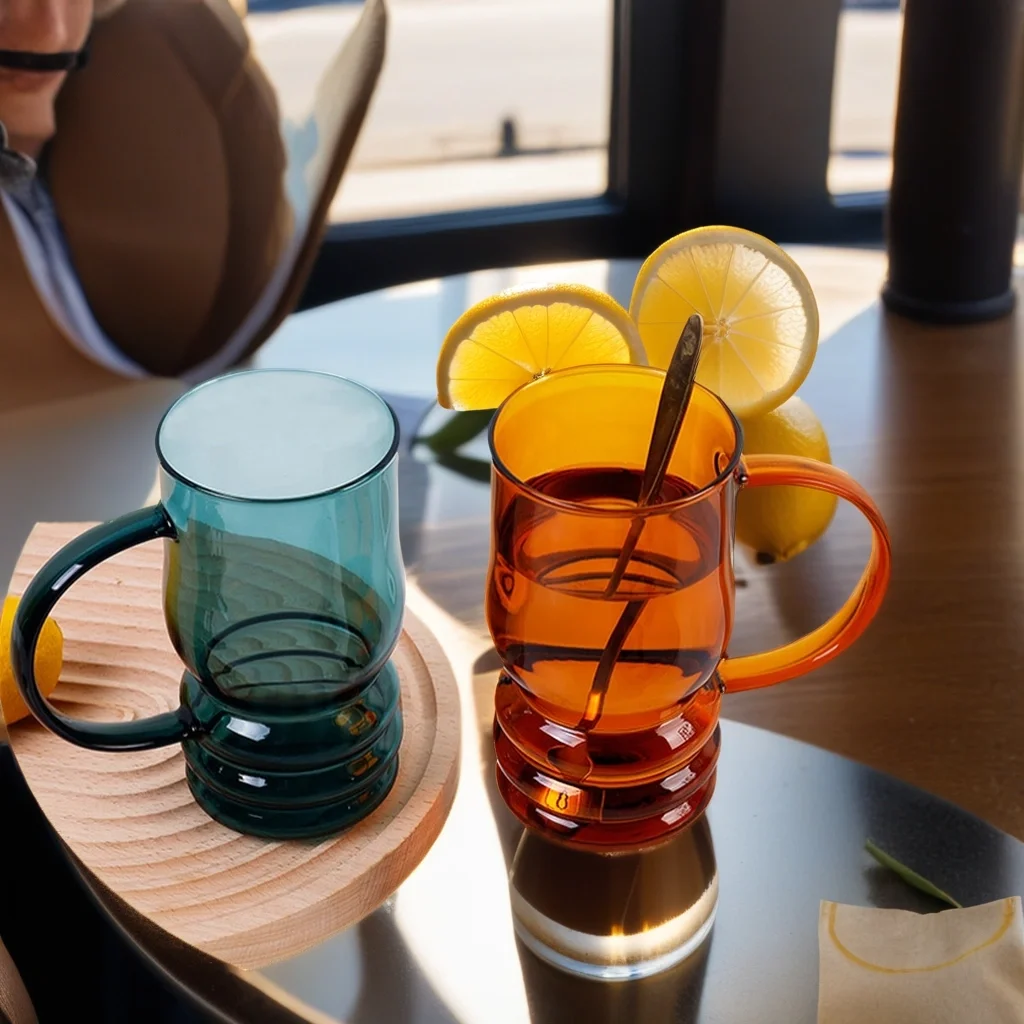 Heat-resistant Fancy Luxury High Borosilicate Colored Wine Glass Family ...