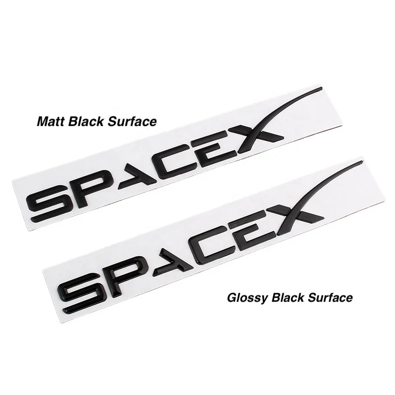 Space X Decals for Tesla Model Y - Modern Luxury Emblems