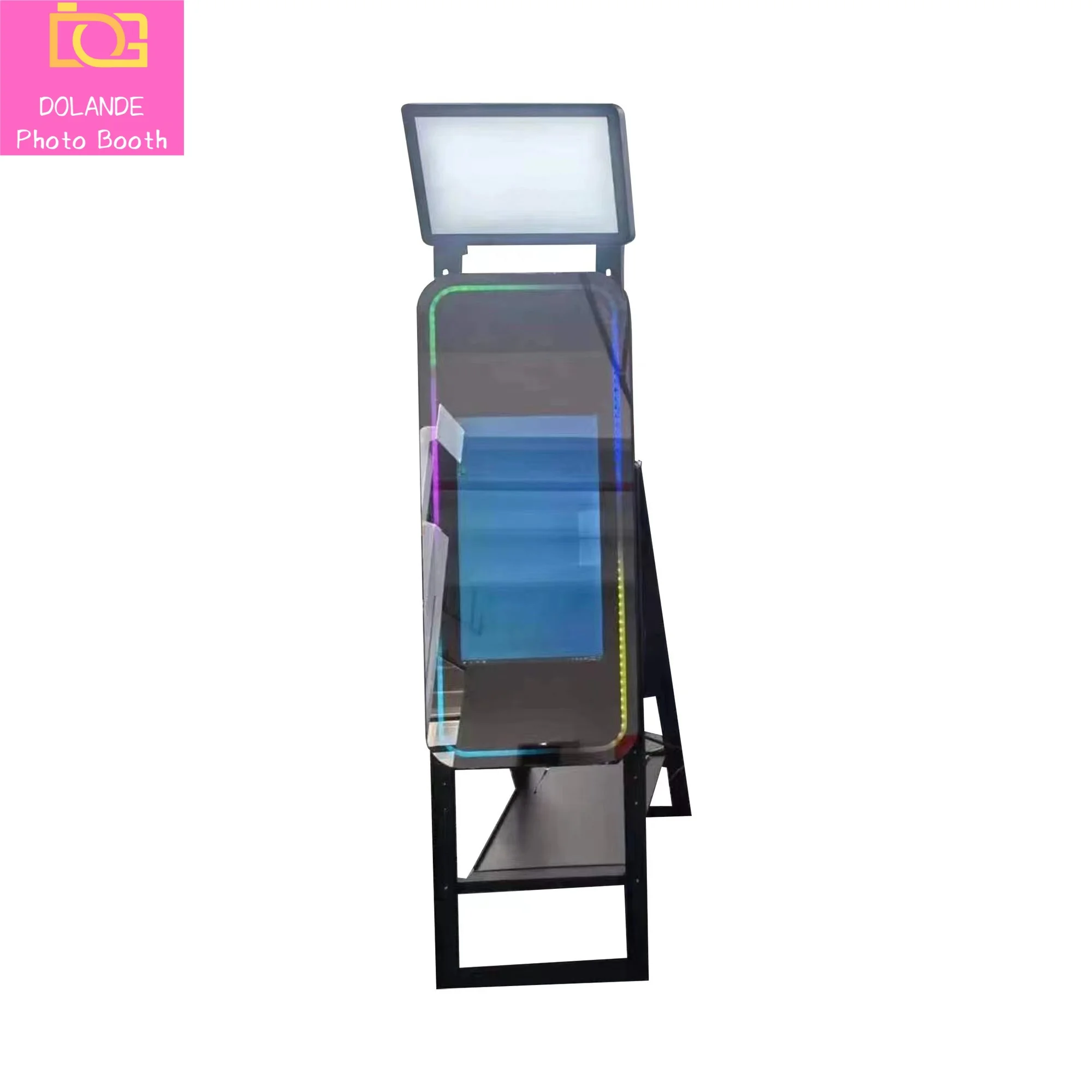 40"portable Open Air Flight Case Automatic Led Selfie 3d Photobooth ...