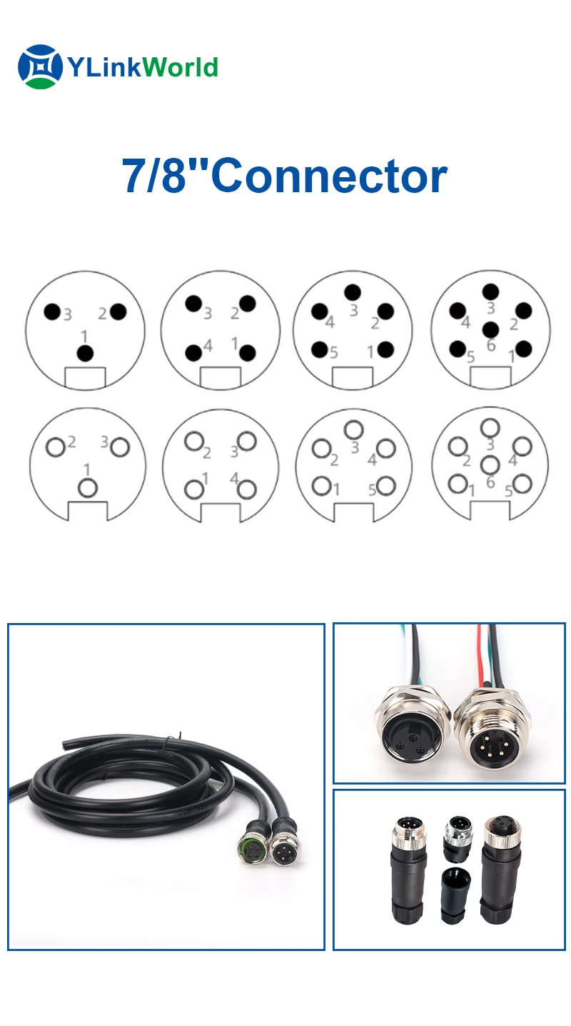 Panel Mount Pcb Solder Connector 13 Pin Female Terminal Auto Electrical ...