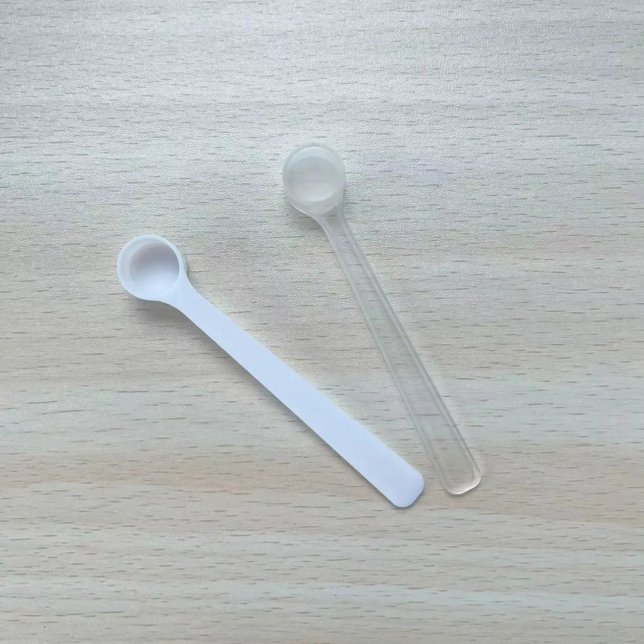 1.3ml Disposable White Plastic Spoon Limit Salt Spoon,Measuring Scoop ...