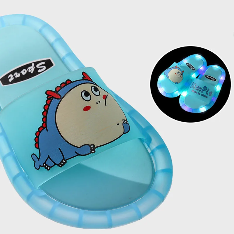 Fashion Luminous Children's Flash Slippers Night Led Light Leisure Kids ...