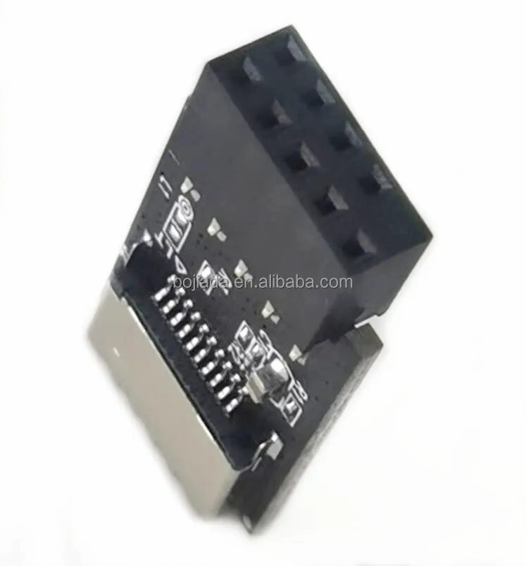 USB Type-E 20pin Female Connector to USB 2.0 9pin Adapter