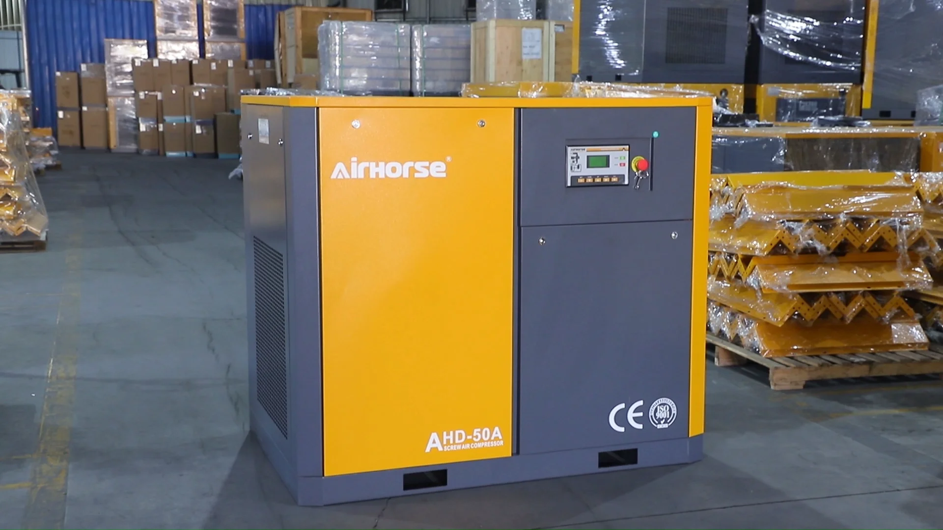 Airhorse 30kw Rotary Screw Compressors Type Hmi Control Panel Access To ...