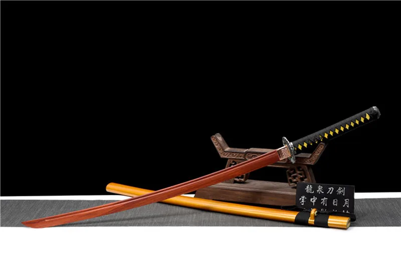 Longquan Wooden Anime Samurai Sword - Perfect for Filmmaking