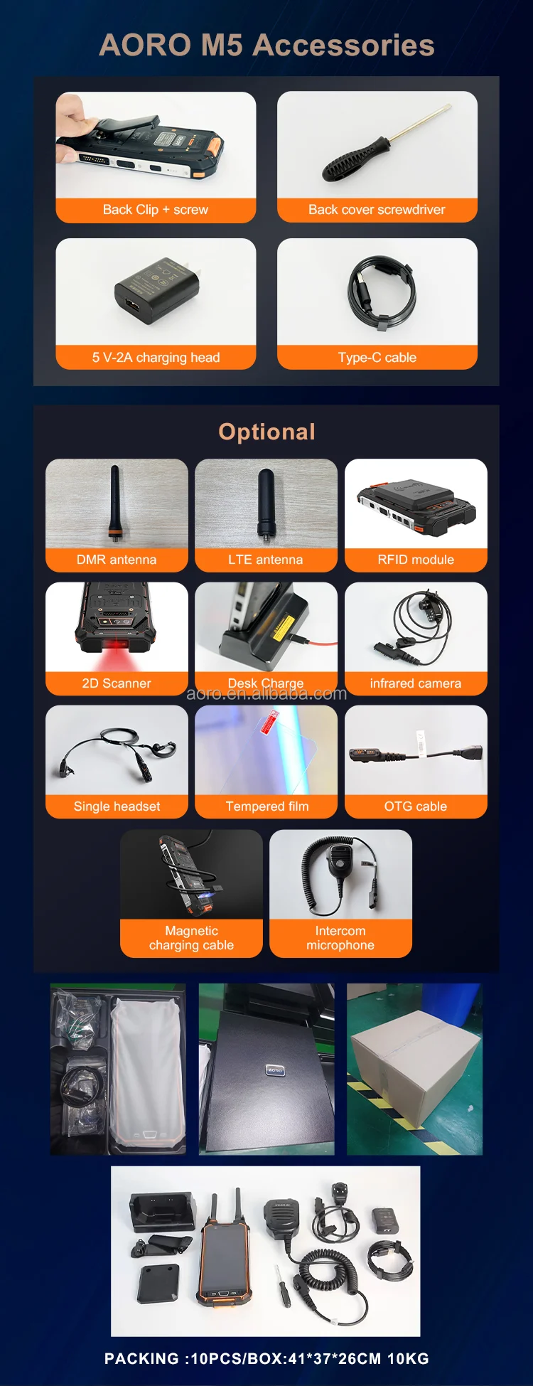 Aoro M5 Rugged Smart Phone - Industrial Digital Intercom