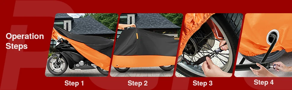 All Season Universal Waterproof Sun Motorbike Cover Protection ...