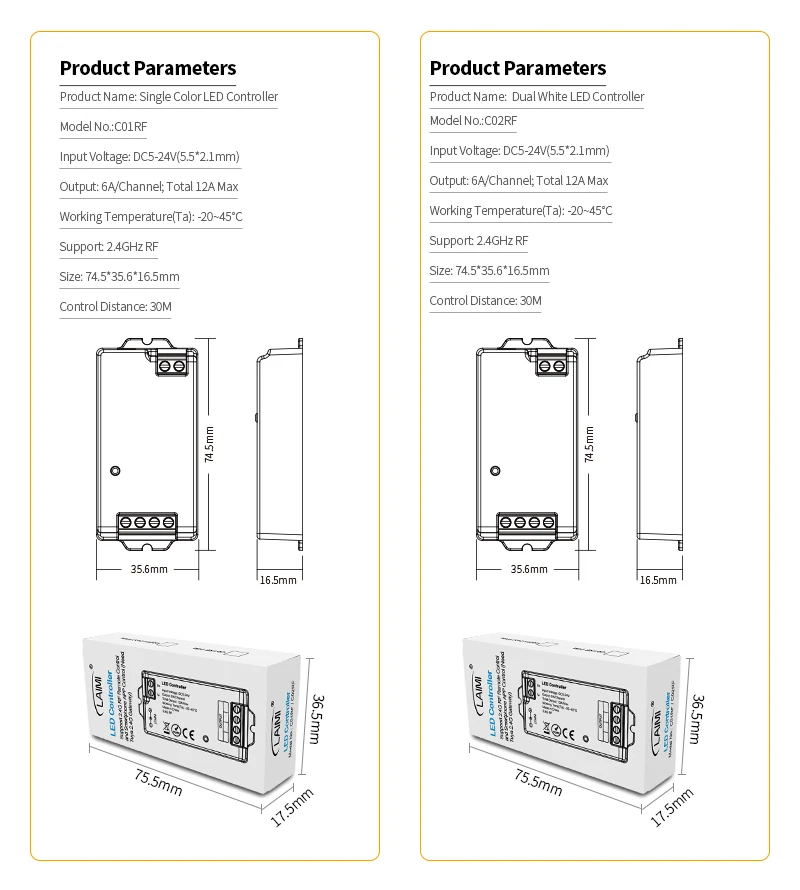 2.4ghz Cct Wireless Rf Controller Support Music Rhythm For 5050smd Fcob ...
