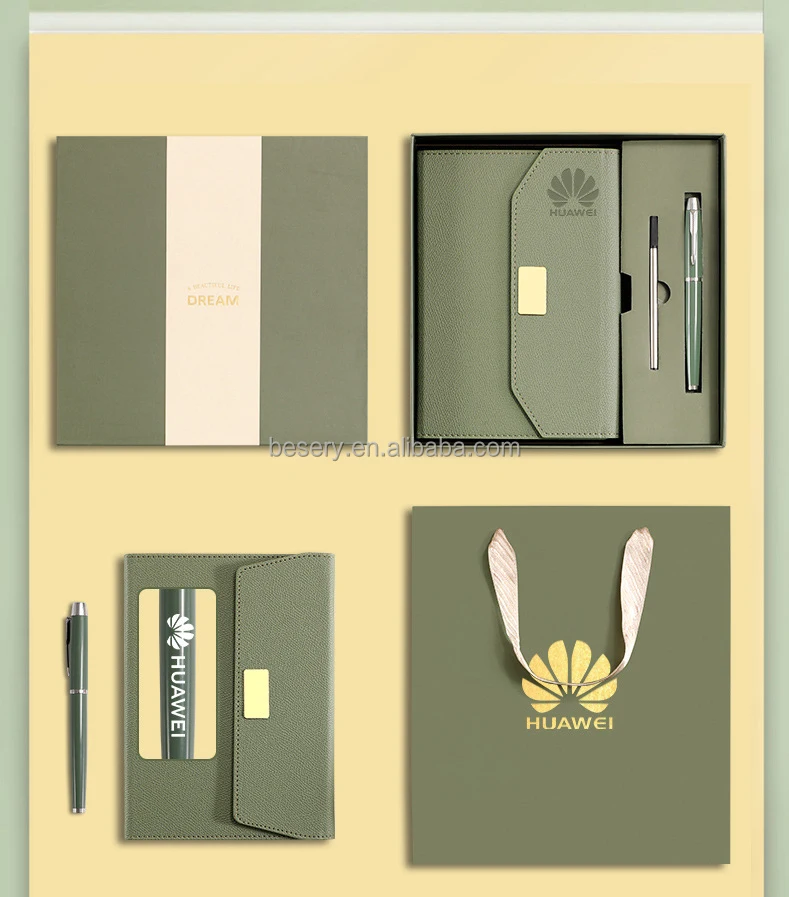 Wholesale VIP Corporate Business Gifts Set Notebook Pen Set with logo ...